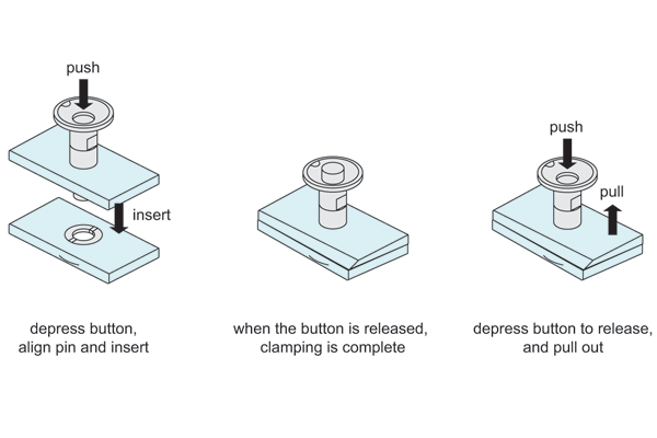 Wixroyd One Touch Fastener Ball Locking Technical Page | Wixroyd