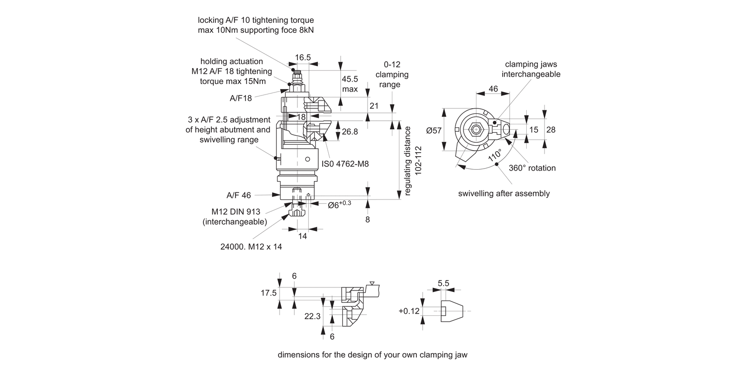 12662.1 - Floating Clamps M12 | Wixroyd