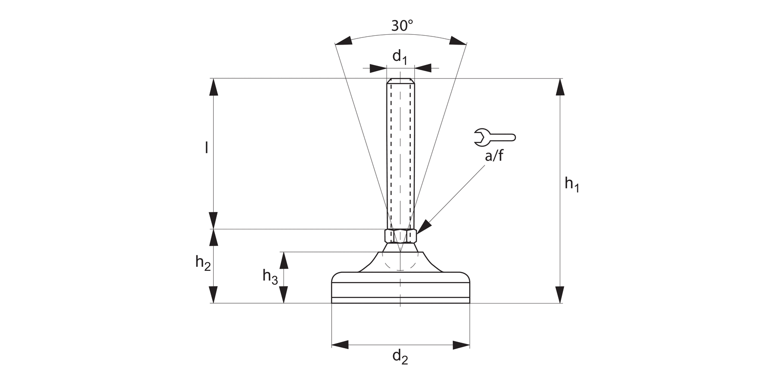 34743 - Levelling Feet | Wixroyd