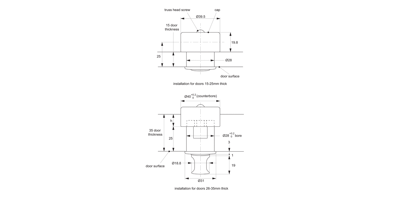 E0300.AC0030 - Push Knobs | Wixroyd