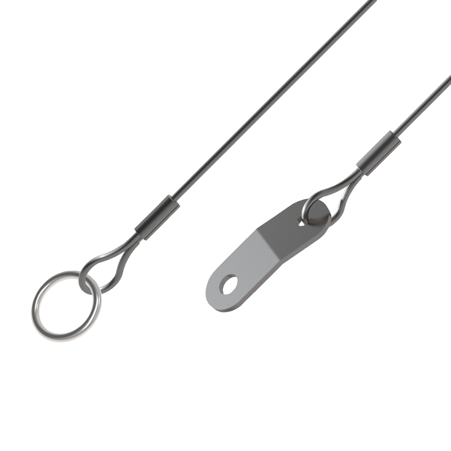 33261.W0980 - Lanyard - Spiral Wire with Split Rings | Wixroyd